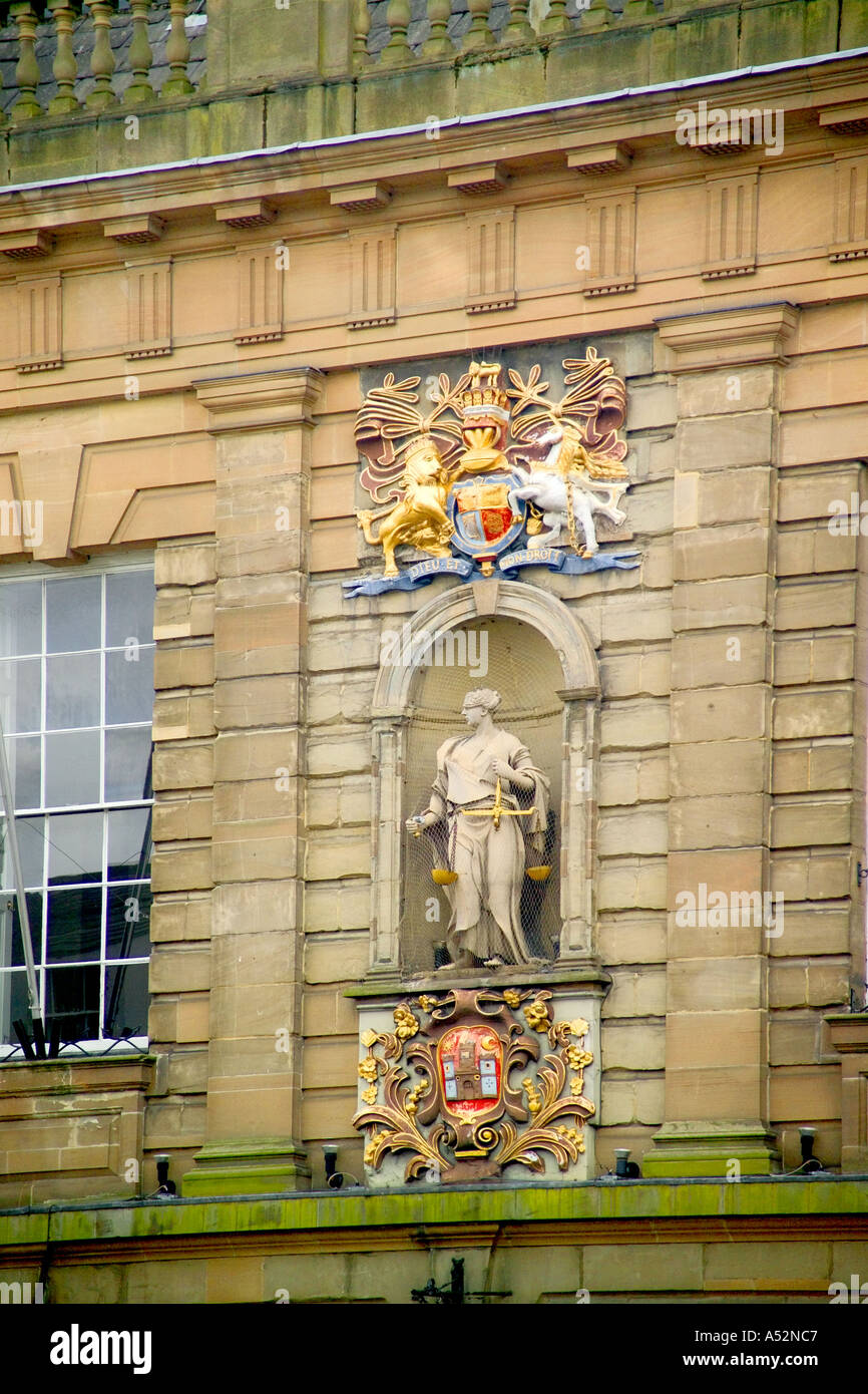 england midlands warwickshire WARWICK town centre town hall Stock Photo ...