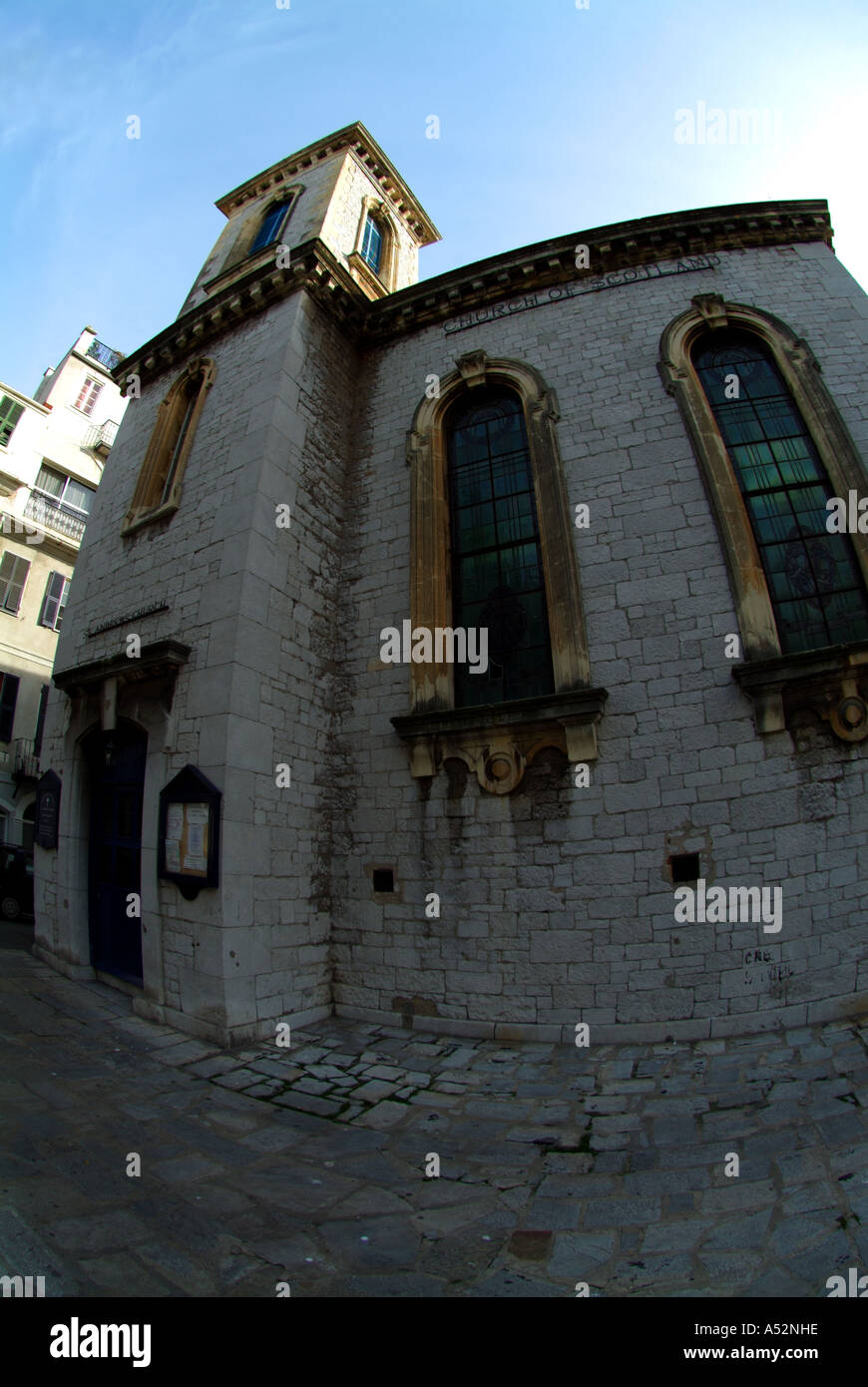 church main street city of gibraltar Stock Photo - Alamy