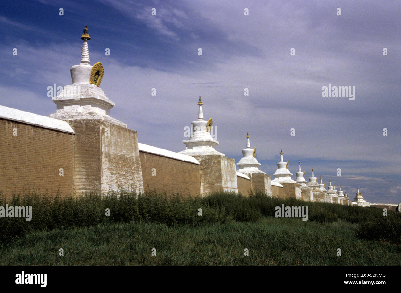 Mongolia Local Caption Erdene Zuu Khiid Monastery Complex Stock Photo ...