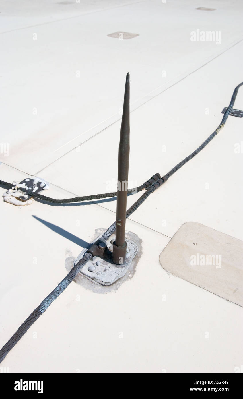 lightning rod protection rods Stock Photo - Alamy