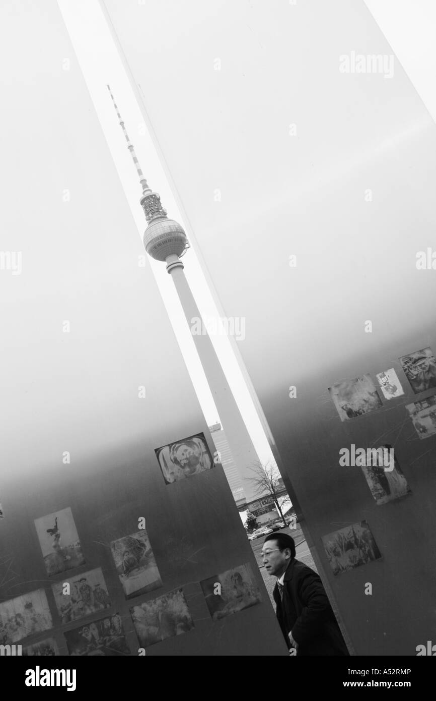 Tv tower on berlin Black and White Stock Photos & Images - Alamy