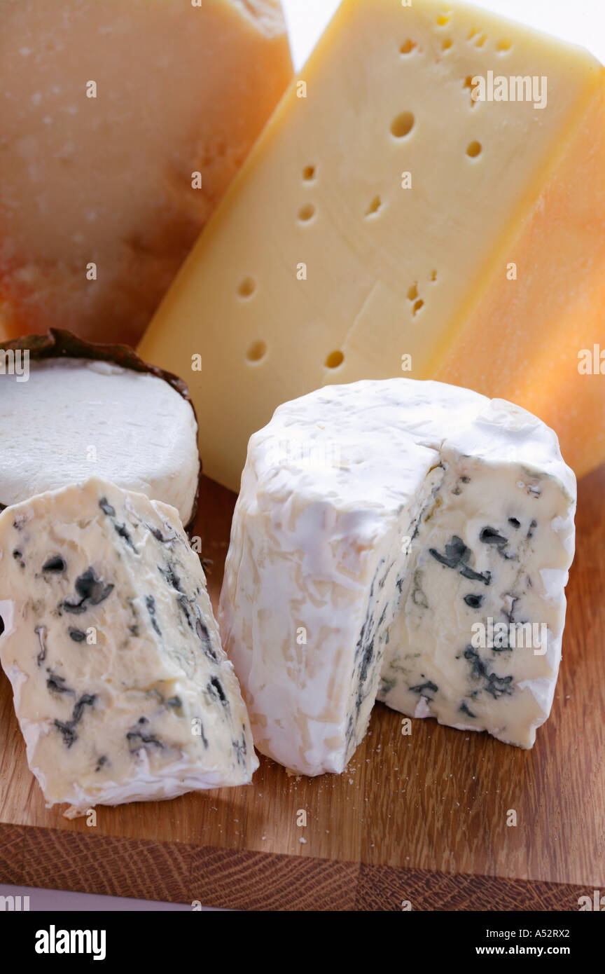 Several Types of Cheeses Stock Photo - Alamy
