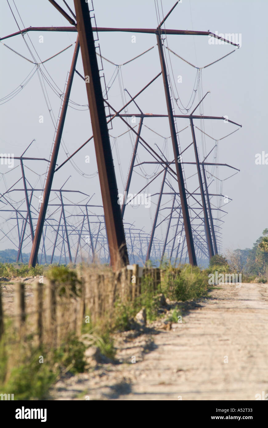 power lines electrical energy electricity cables Stock Photo - Alamy