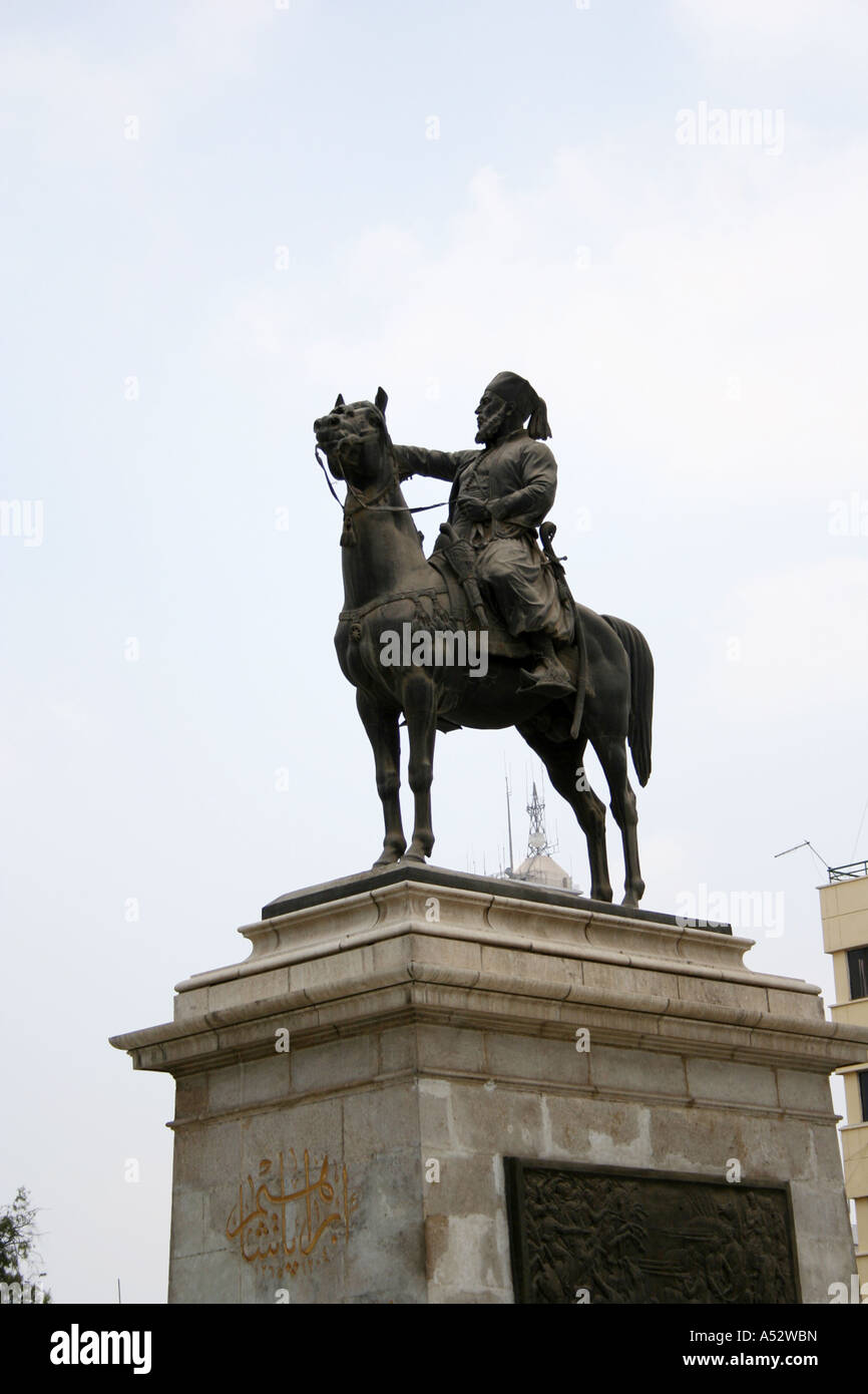 statue of Ibrahem pash in cairo square Stock Photo - Alamy