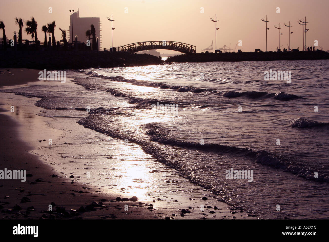 Beach in kuwait Stock Photo - Alamy