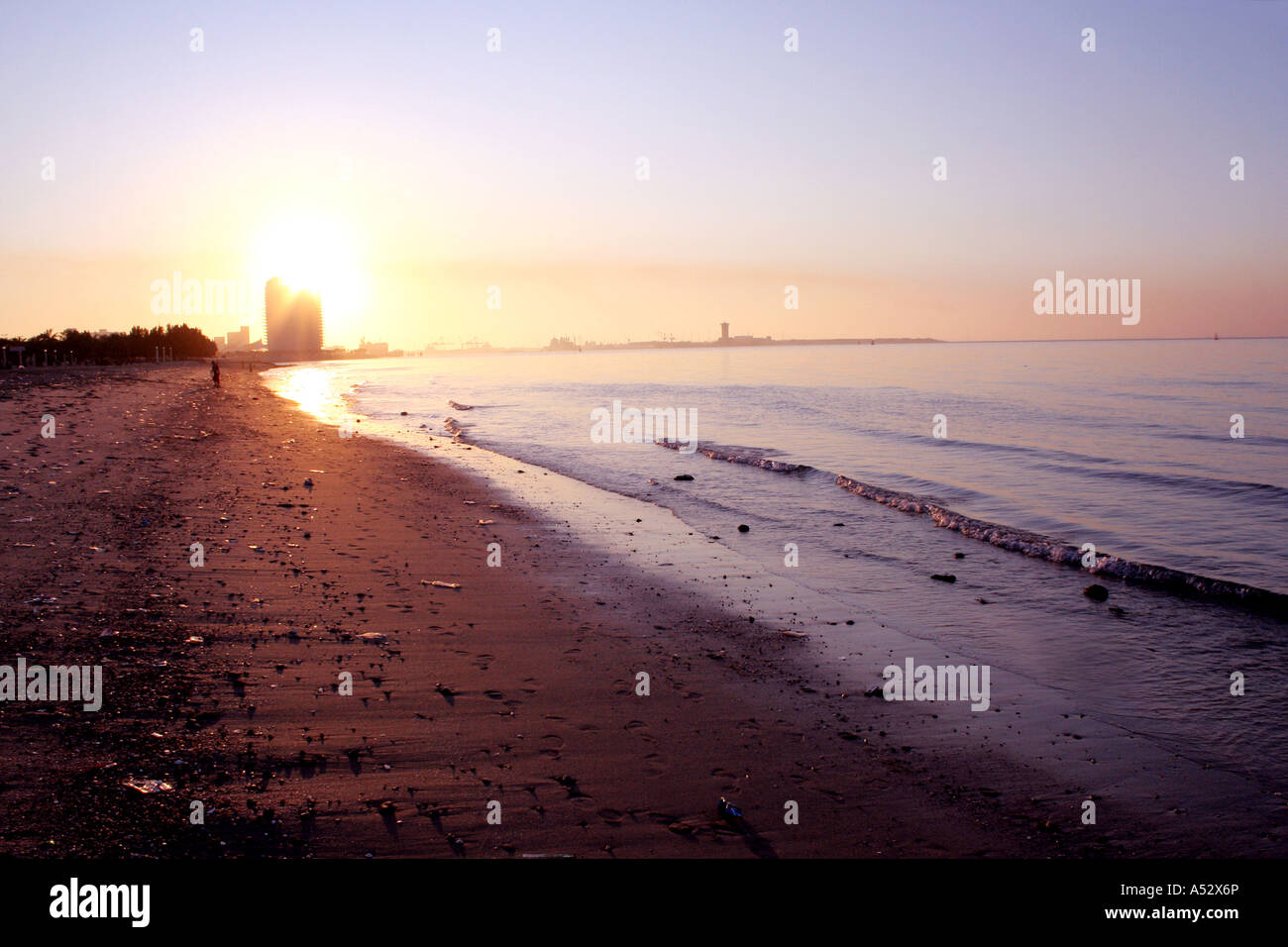 Beach in kuwait Stock Photo - Alamy