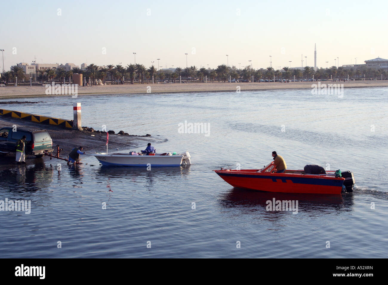 Kuwait sea boats bank hi-res stock photography and images - Alamy