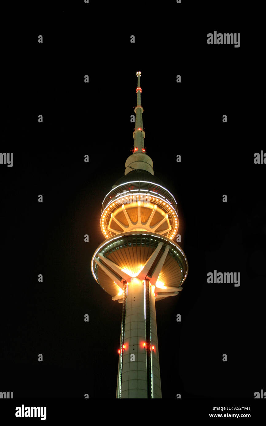 Communication Tower in downtown of kuwait city Stock Photo - Alamy