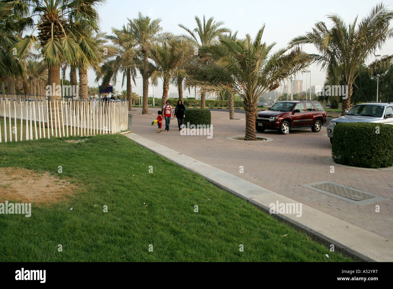 family go for picnic in kuwait city Stock Photo - Alamy