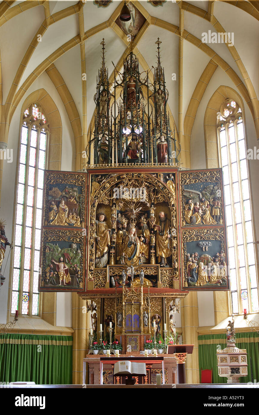 Gothic altar in church heiligenblut hi-res stock photography and images ...