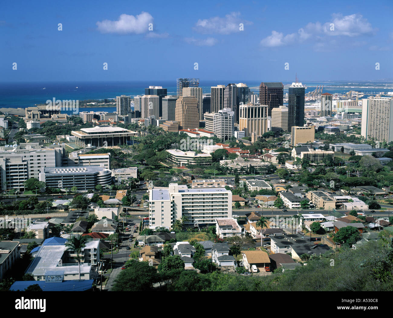 Skyline of Honolulu, Hawaii, USA Stock Photo - Alamy