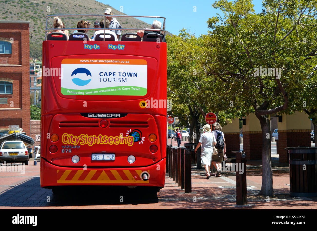 Sightseeing bus Cape Town South Africa RSA Stock Photo - Alamy
