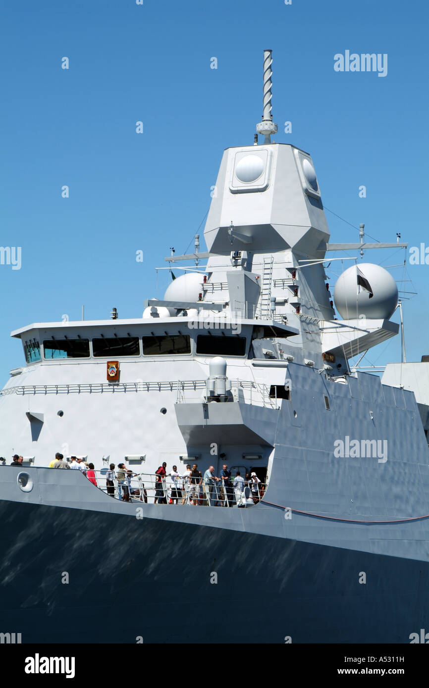 HNLMS Tromp Frigate Royal Netherlands Navy ship seen during a visit in ...