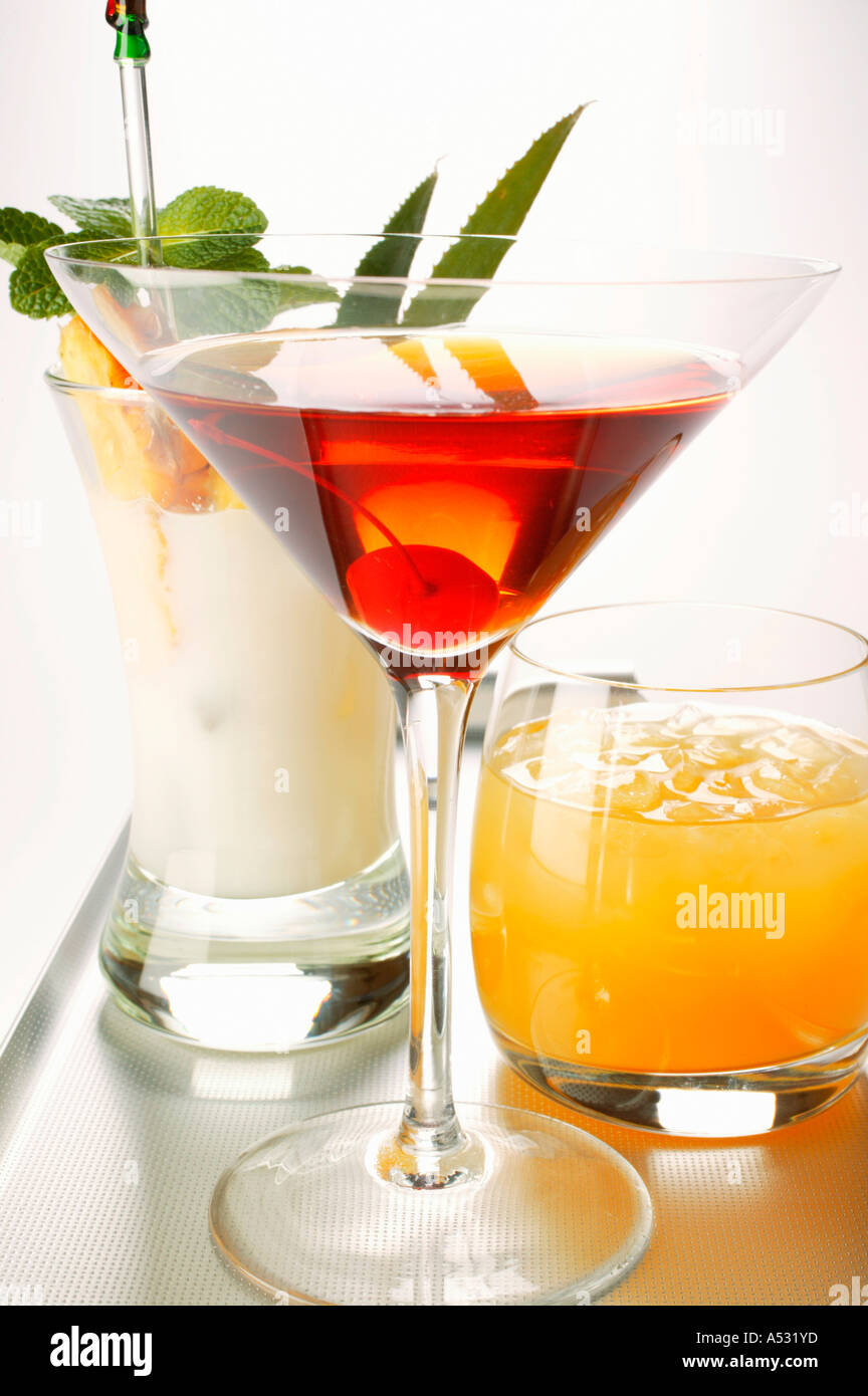 Assorted aperitif cocktails hi-res stock photography and images - Alamy