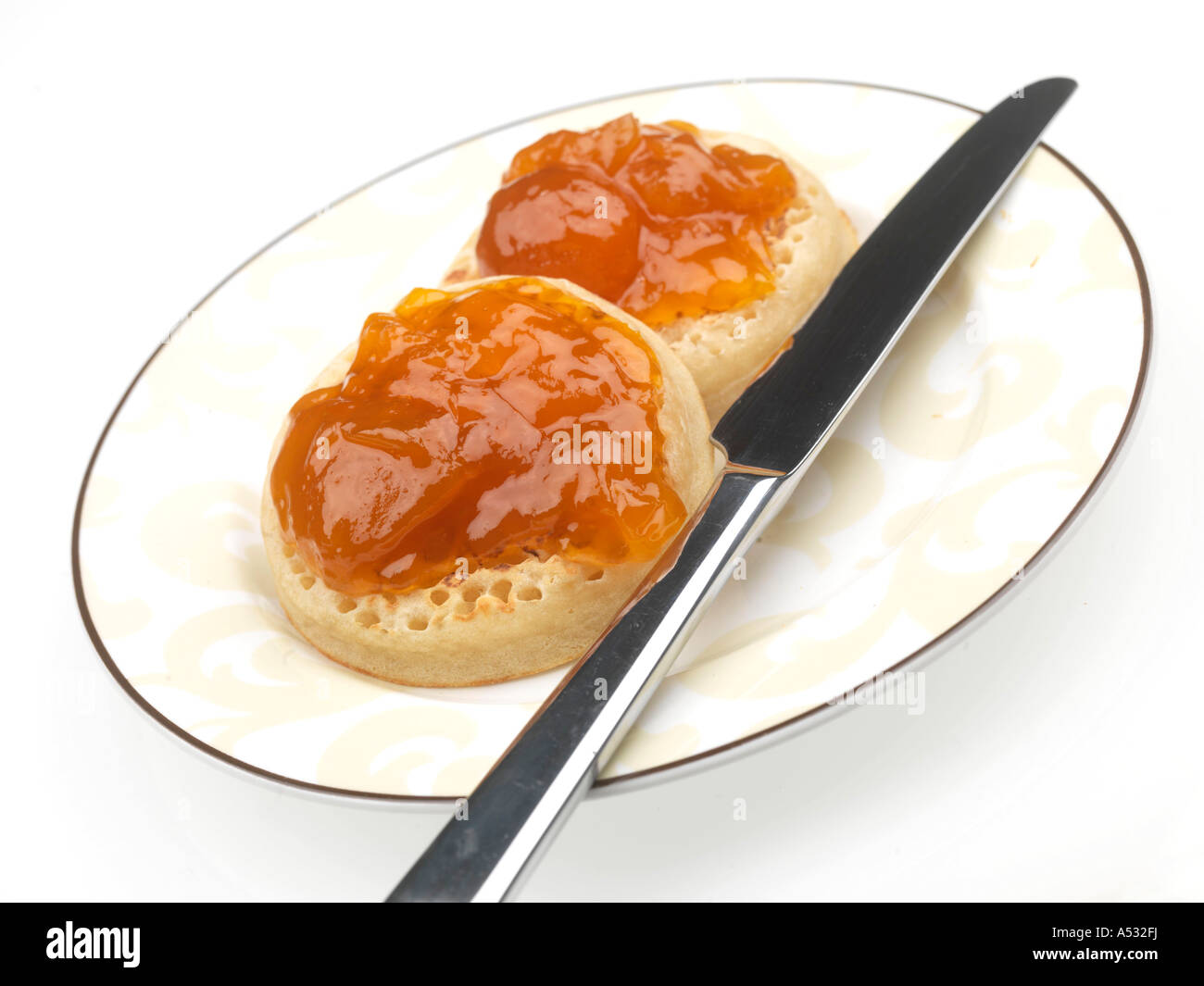 Crumpets and jam hi-res stock photography and images - Alamy