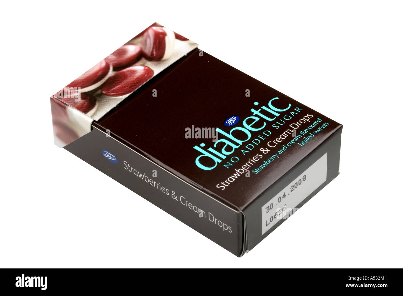 Diabetic Strawberries and Cream Drops Stock Photo - Alamy