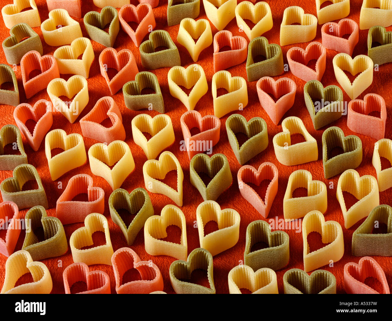 ITALIAN PASTA HEARTS Stock Photo - Alamy