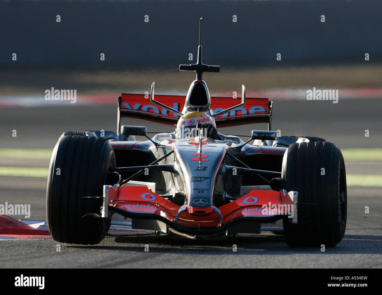 Lewis Hamilton (GB) in the McLaren Mercedes MP4-22 racecar during ...