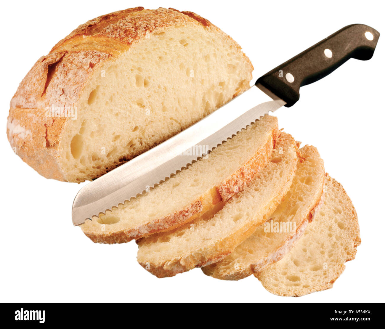 TRADITIONAL AMERICAN SOURDOUGH BREAD CUT OUT Stock Photo - Alamy