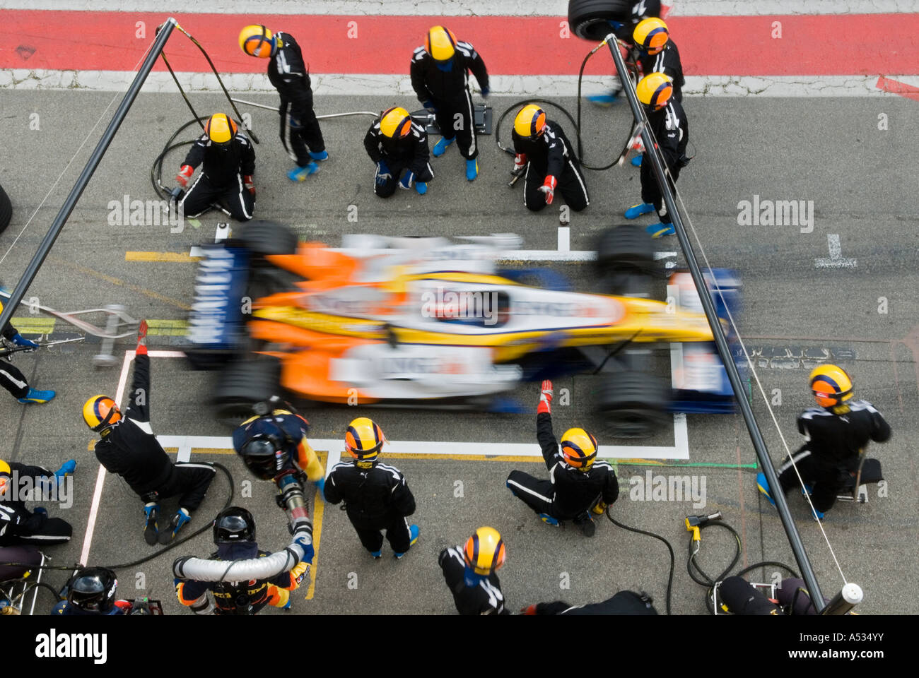 Formula 1 pit stop aerial hi-res stock photography and images - Alamy