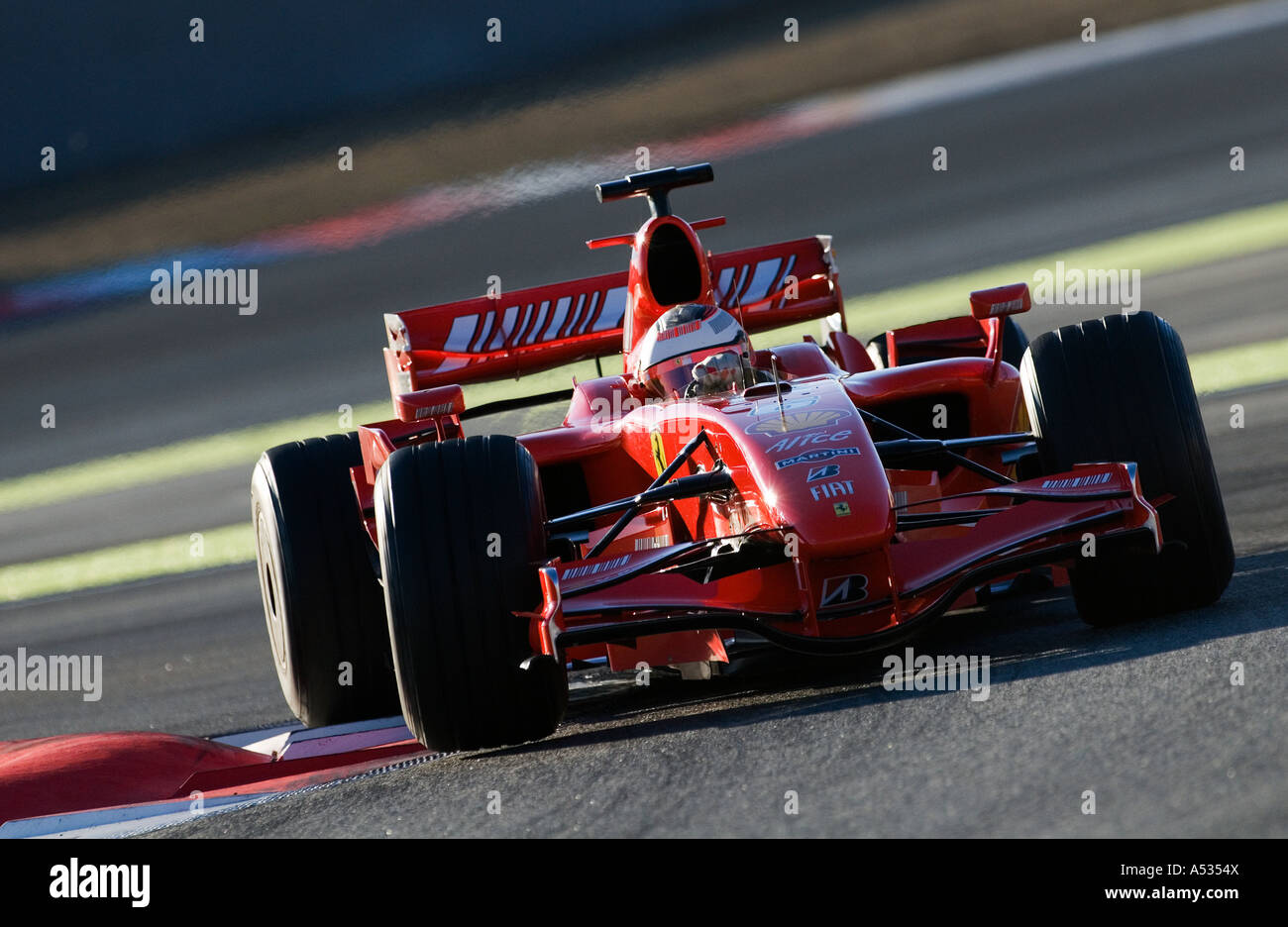 Kimi Raeikkoenen (FIN) in the Ferrari F2007 during Formula 1 testing ...