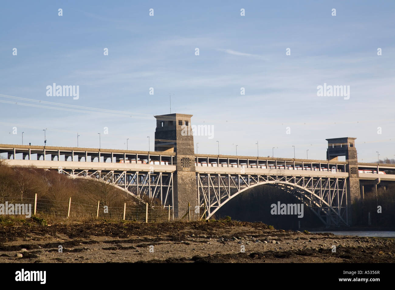 Britannia rail bridge hi-res stock photography and images - Alamy