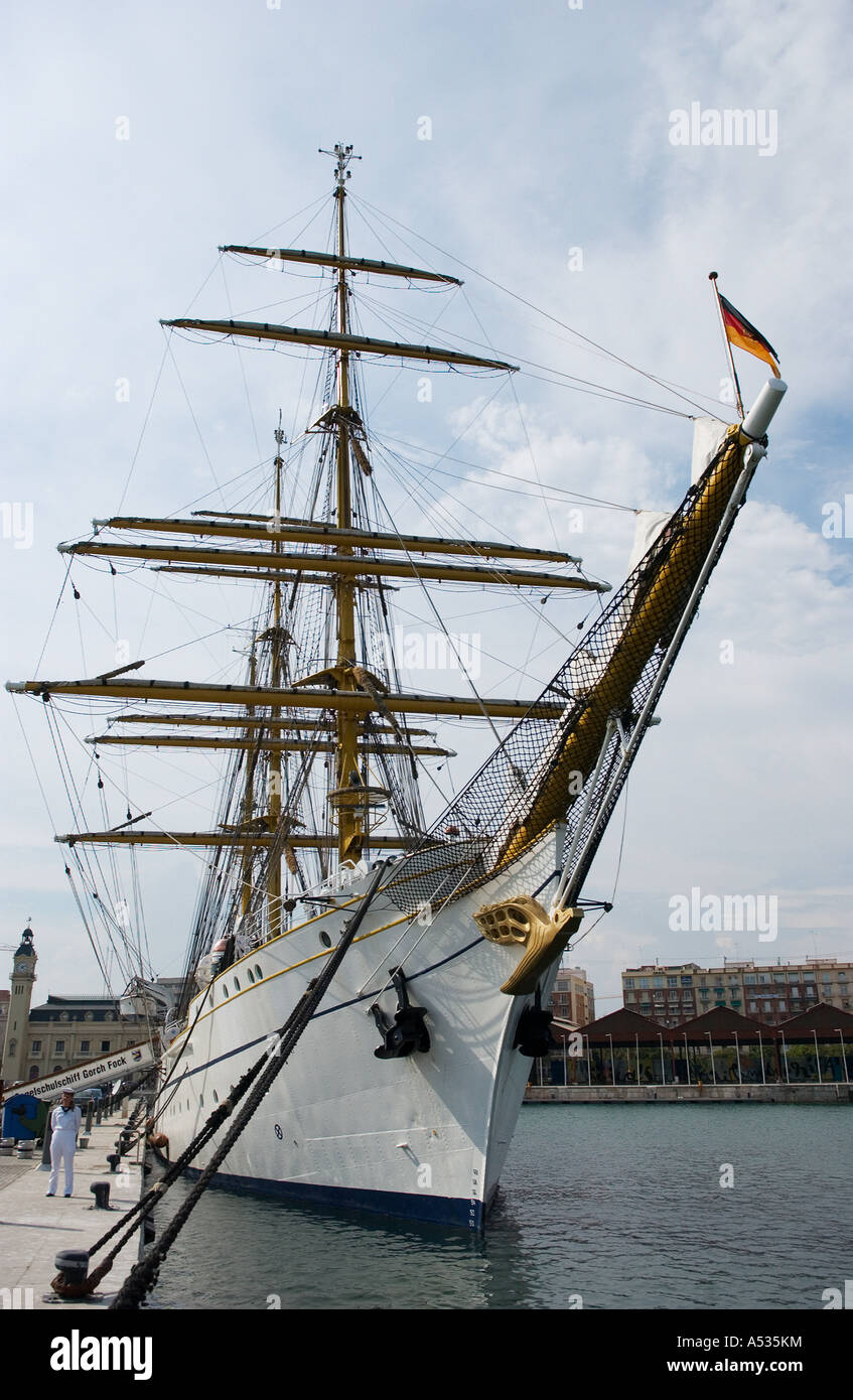 german tall ship Gorch Fock Stock Photo - Alamy