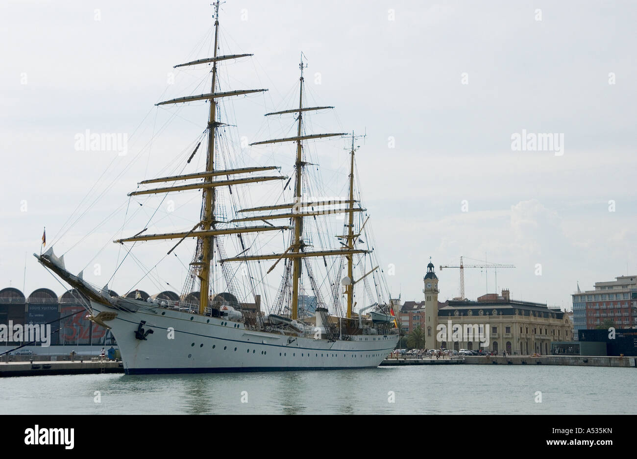 german tall ship Gorch Fock Stock Photo - Alamy