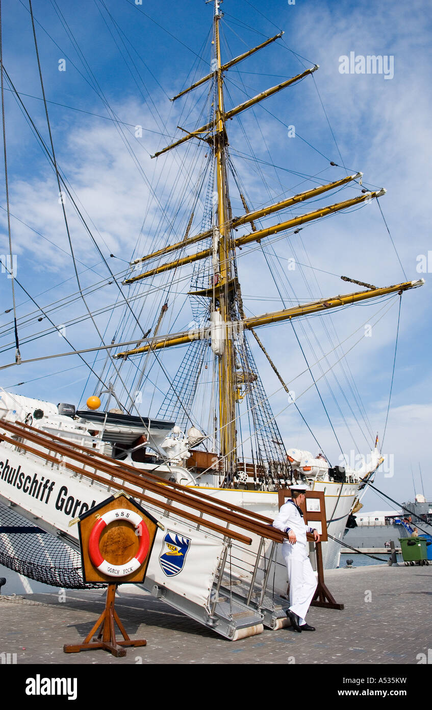 german tall ship Gorch Fock Stock Photo - Alamy