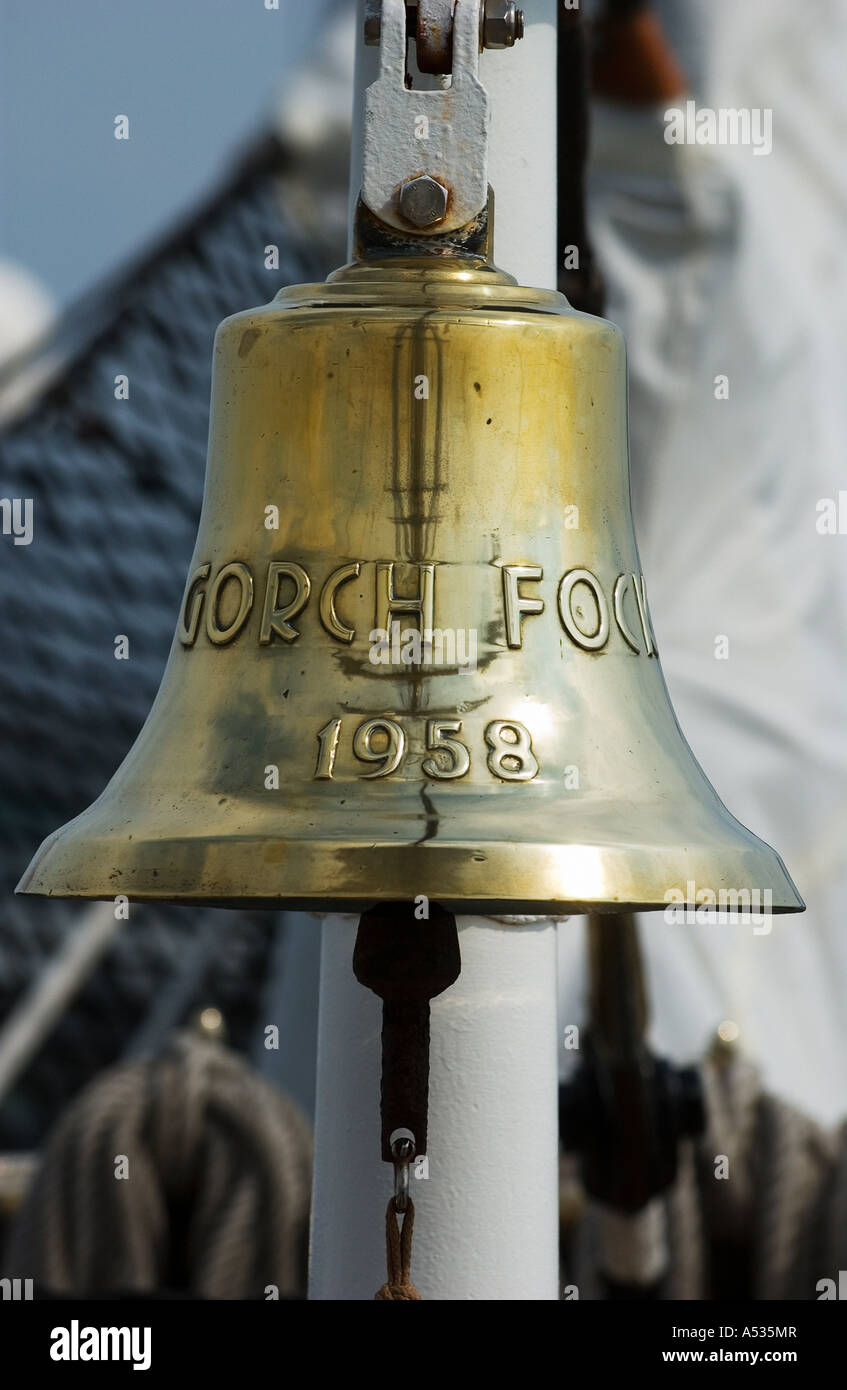 ship's bell on the german Tall ship Gorch Fock Stock Photo - Alamy