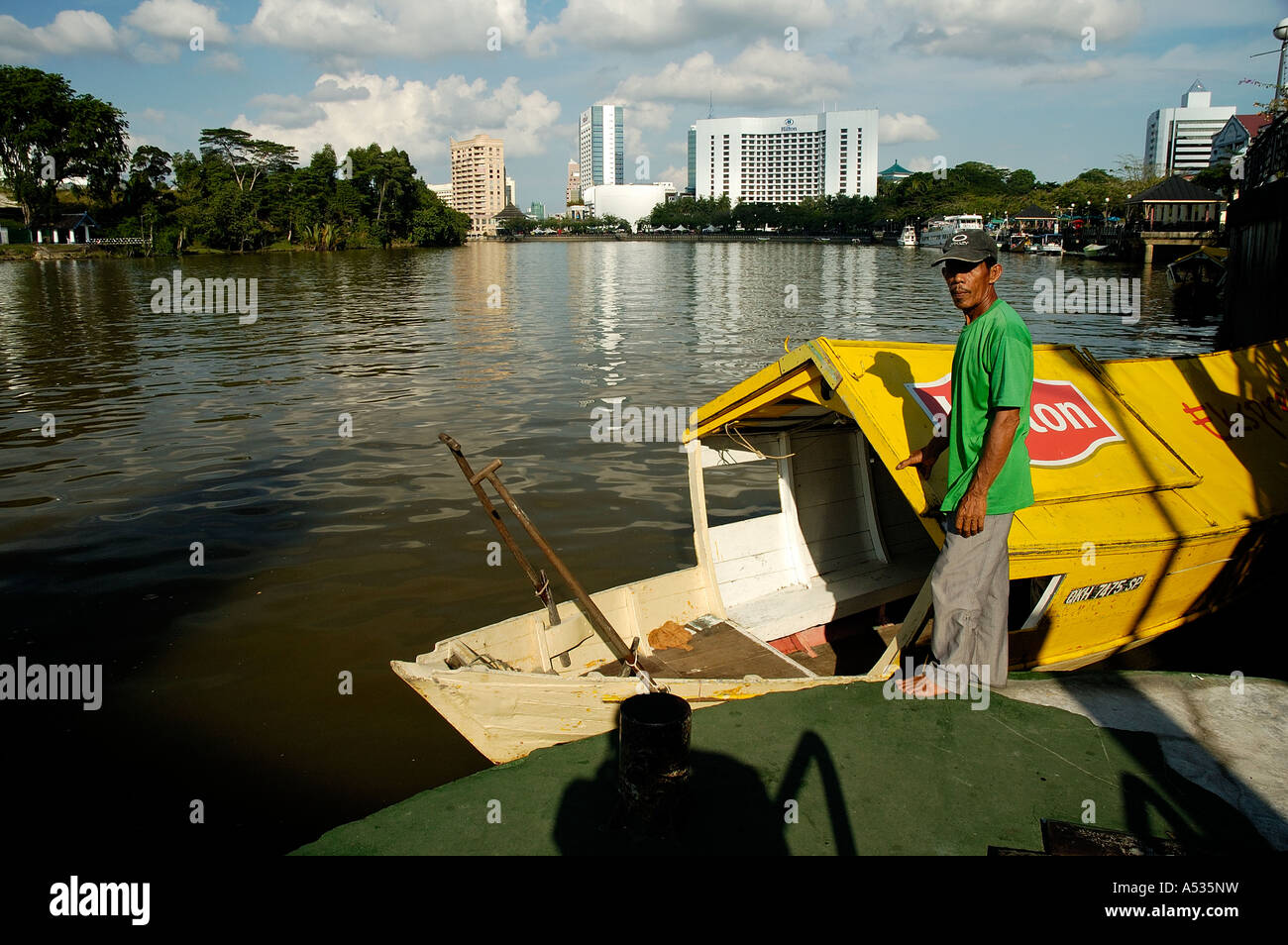 Boat boat transport transportation river kuching mlaysia asia travel ...