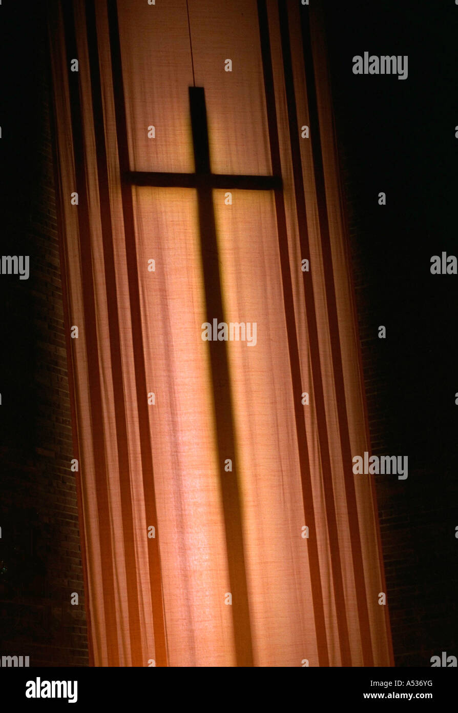 Cross in church transept Buffalo Minnesota USA Stock Photo - Alamy