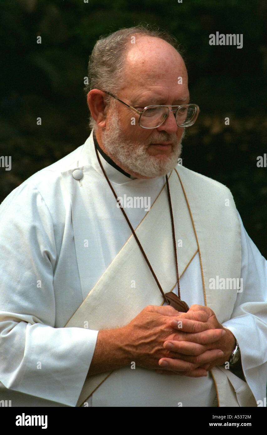 Episcopal priest prayerful minnehaha creekside hi-res stock photography ...