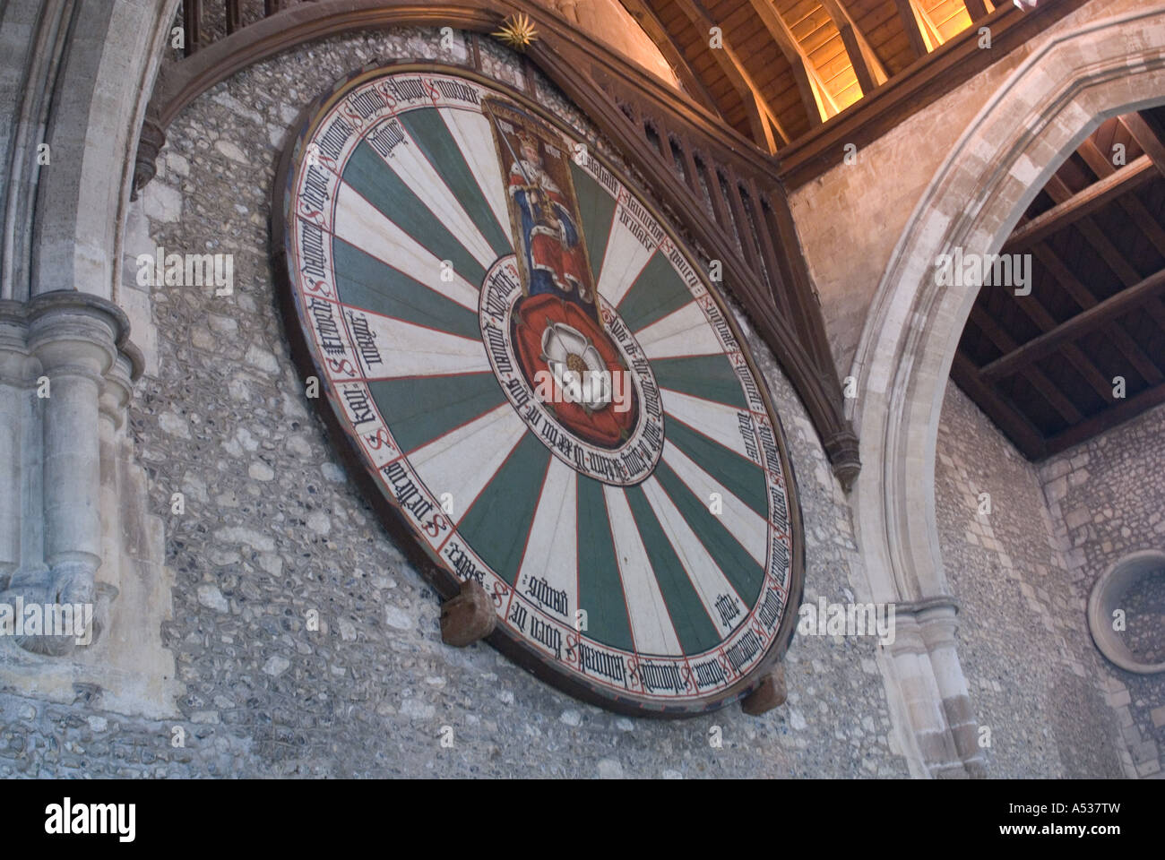 The Round Table, Great Hall, Winchester Stock Photo - Alamy