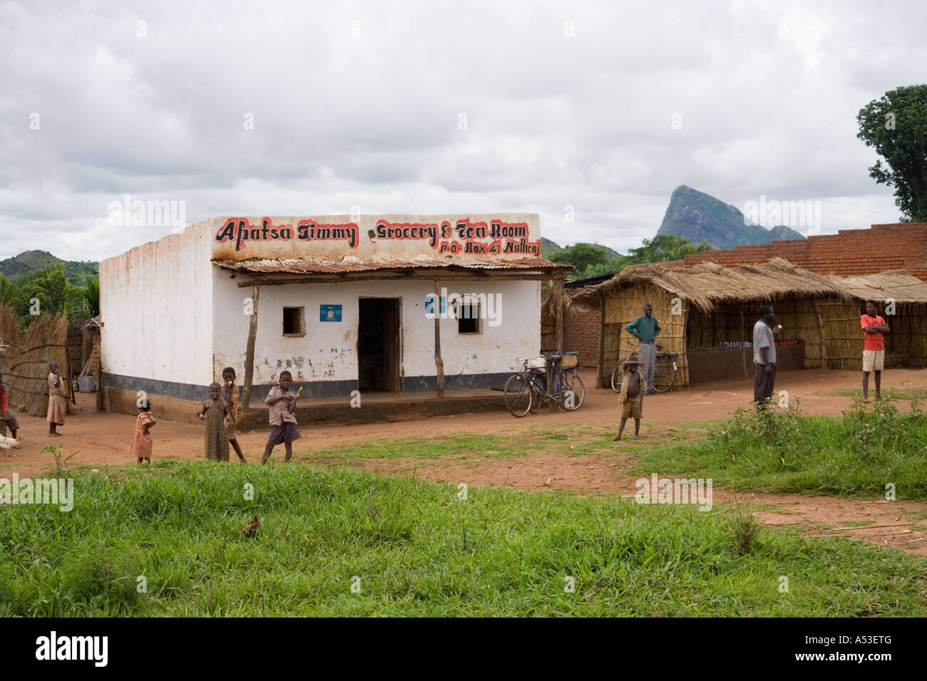 Grocery and tea room in the village of Nathenje, on the M1 Lilongwe to ...