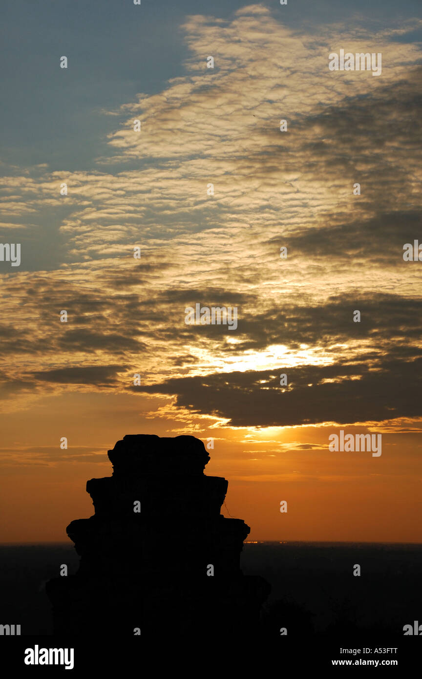 Phnom Bakheng temple at sunset Angkor Wat Cambodia Stock Photo - Alamy