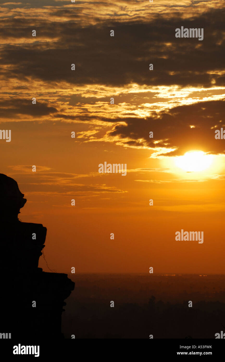 Phnom Bakheng temple at sunset Angkor Wat Cambodia Stock Photo - Alamy