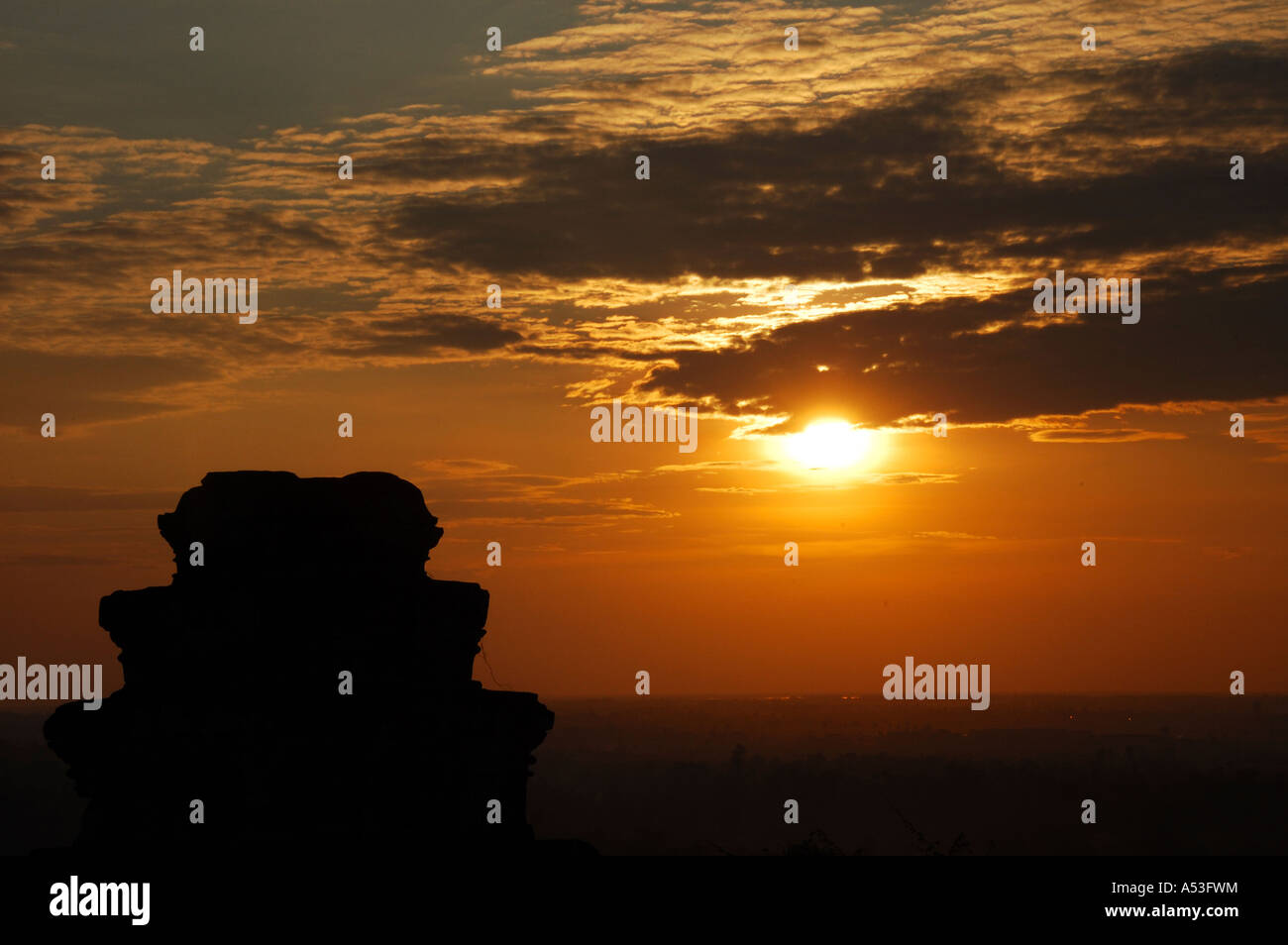 Phnom Bakheng temple at sunset Angkor Wat Cambodia Stock Photo - Alamy