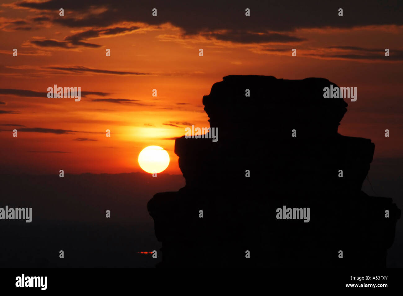 Phnom Bakheng temple at sunset Angkor Wat Cambodia Stock Photo - Alamy