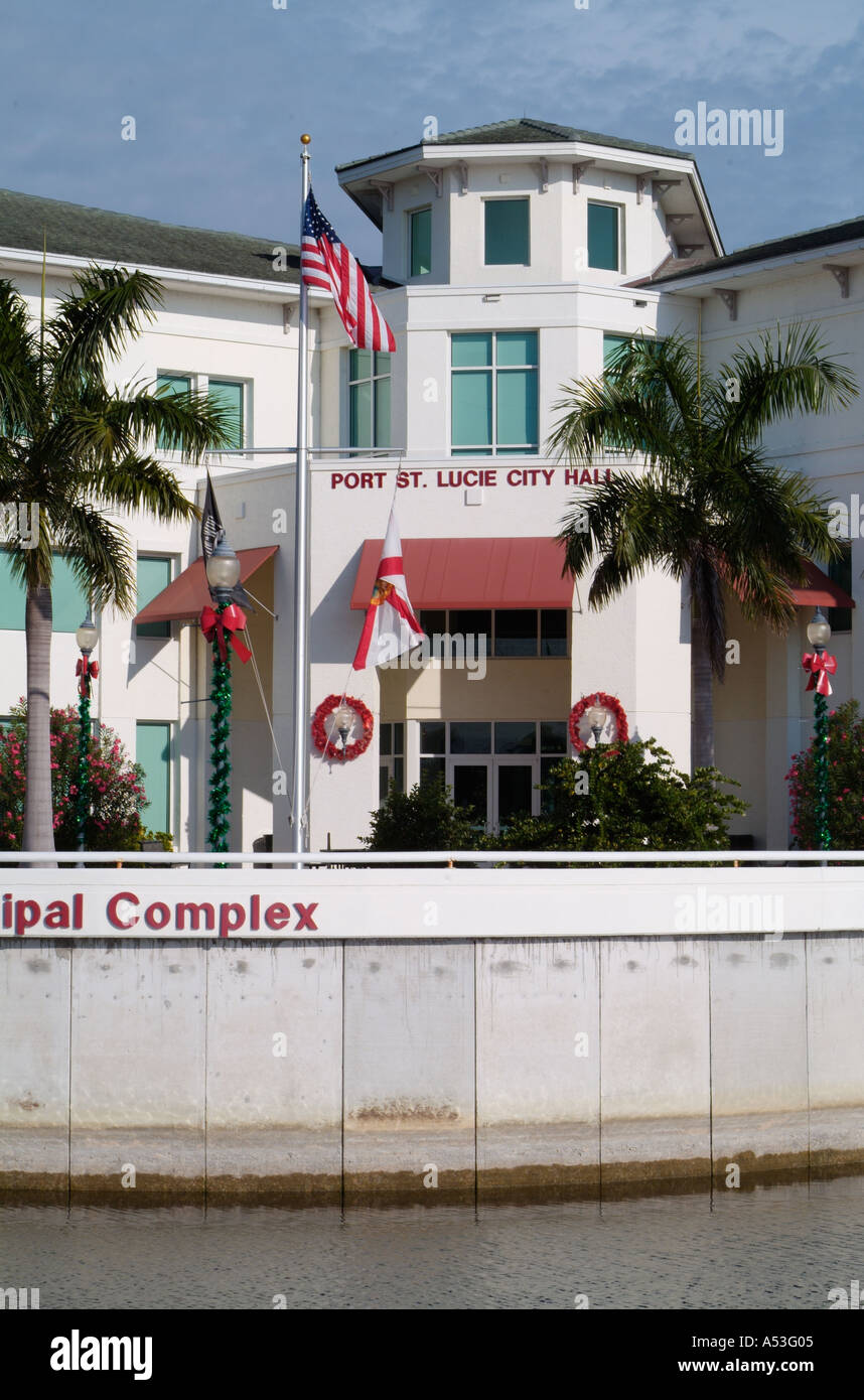 City of Port Saint Lucie Town Hall Saint Lucie County Florida St Stock ...