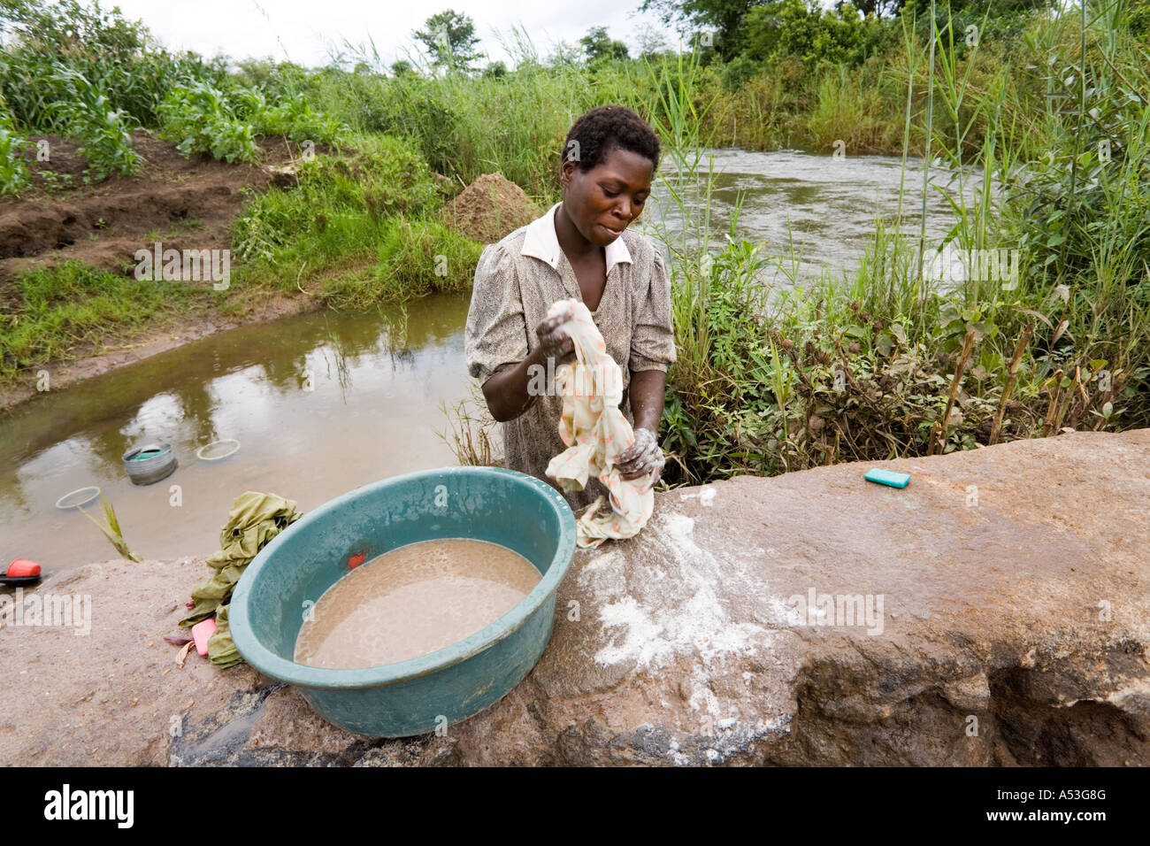 African Women Washing High Resolution Stock Photography and Images - Alamy