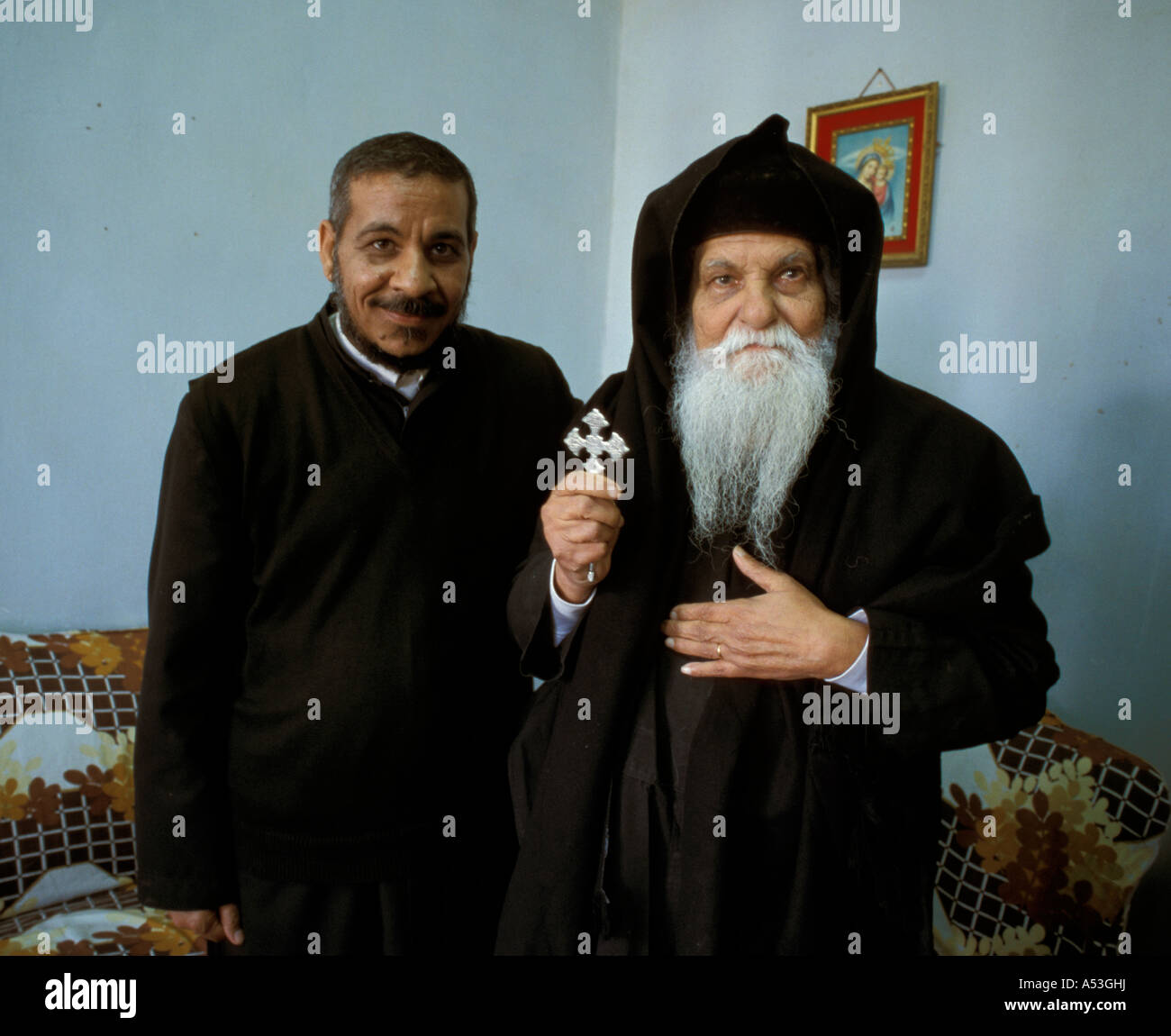 egypt catholic priest father matta left orthodox yacoub right together ...