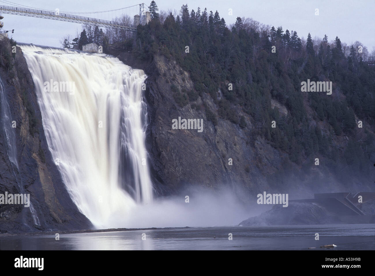 Canada Quebec Quebec City Waterfall Chute Montmorency cascades near ...