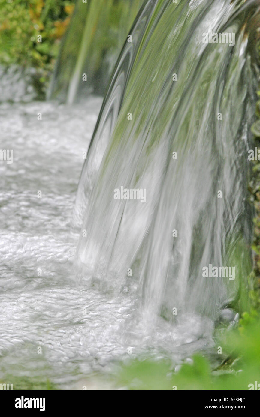 Little waterfall on a brook Stock Photo - Alamy