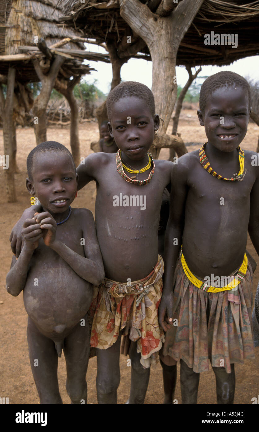 Painet ha0864 6096 south sudan boys lolim toposa village narus country ...