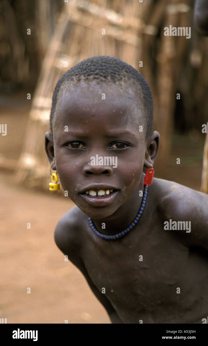 Painet ha0869 6110 south boy sudan lolim toposa village narus country ...