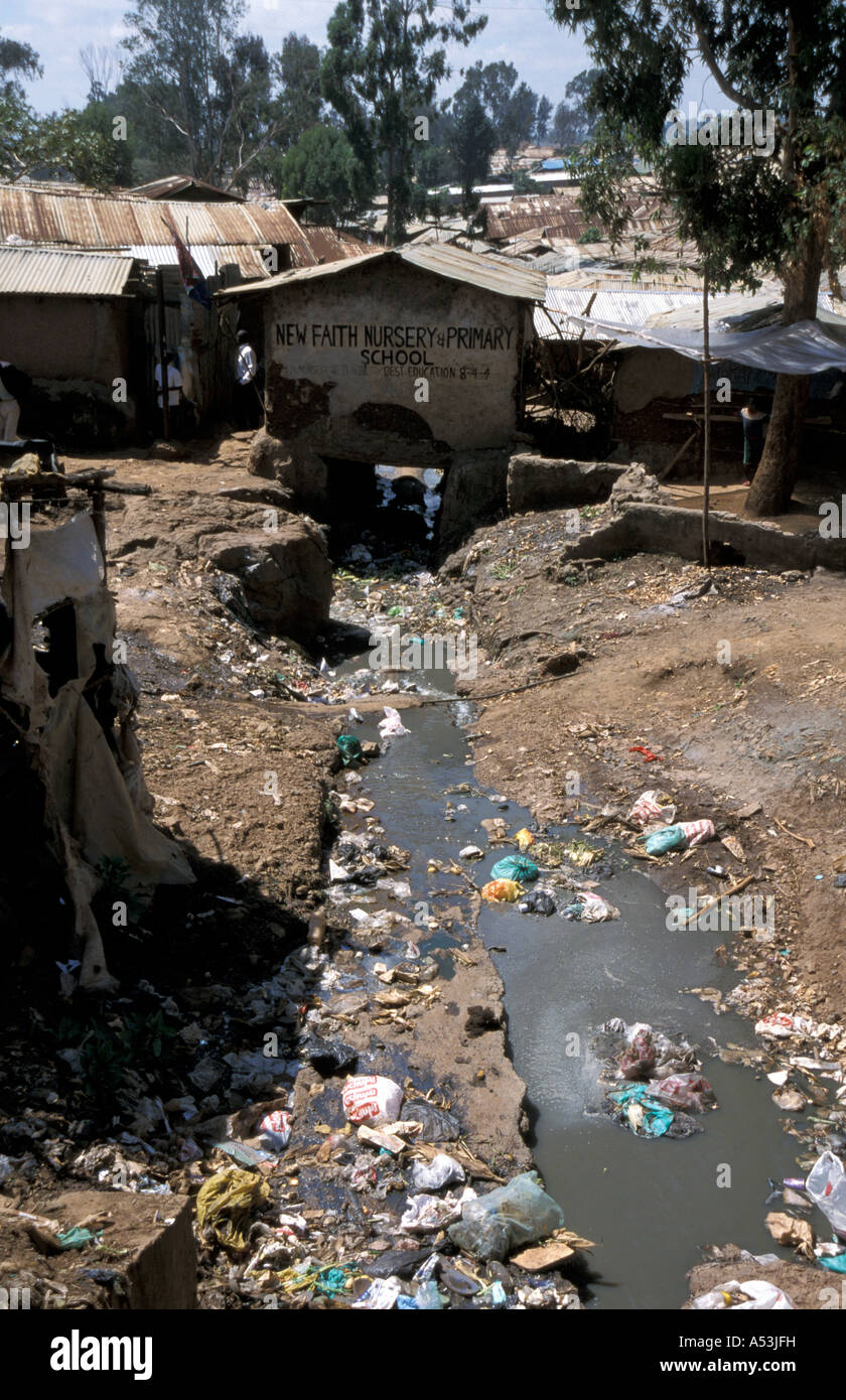 Painet ha0922 6249 refuse garbage dumped dump kenya kibera slum nairobi ...