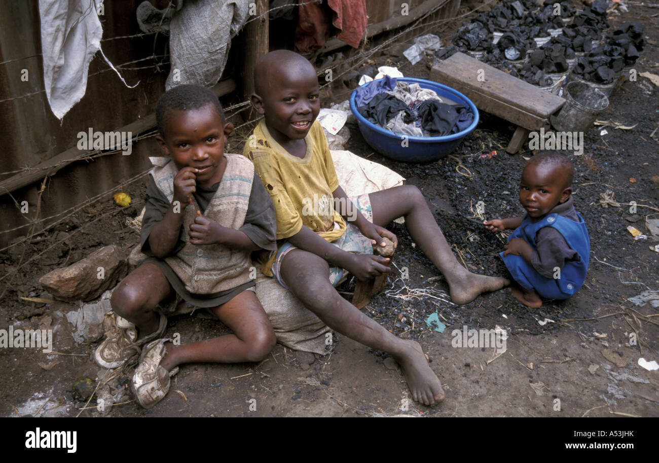 Painet ha0933 6260 kenya children kibera slum nairobi country ...