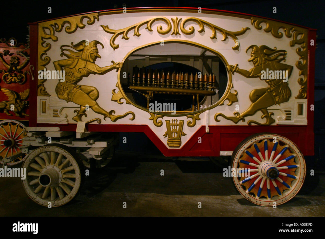 Traditional circus carriages Ringling Museum Stock Photo - Alamy