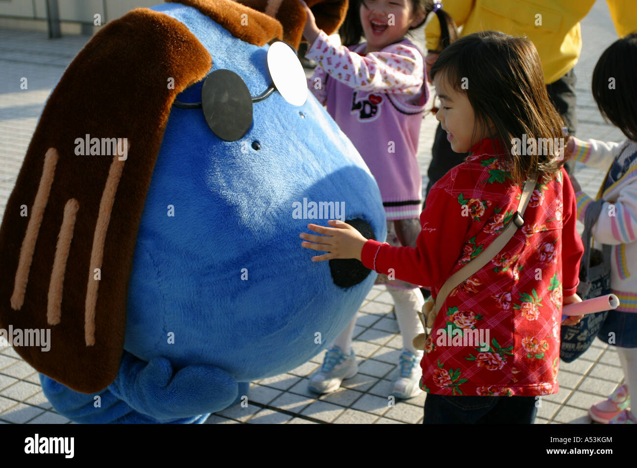 Tokyo Japan travel children child red blue cartoon toys toy TV station ...